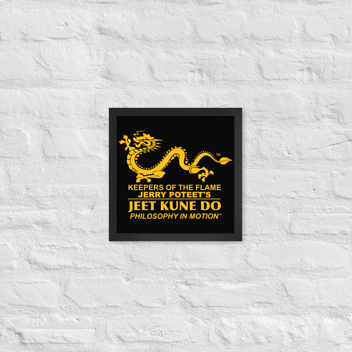 JPJKD One Color Framed photo paper poster – Jerry Poteet's Jeet Kune Do ...